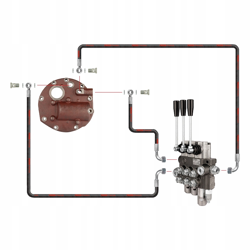 Hydraulika Zetor 5211 7211 pokrywa + rozdzielacz za 1347.80PLN z Lubień ...