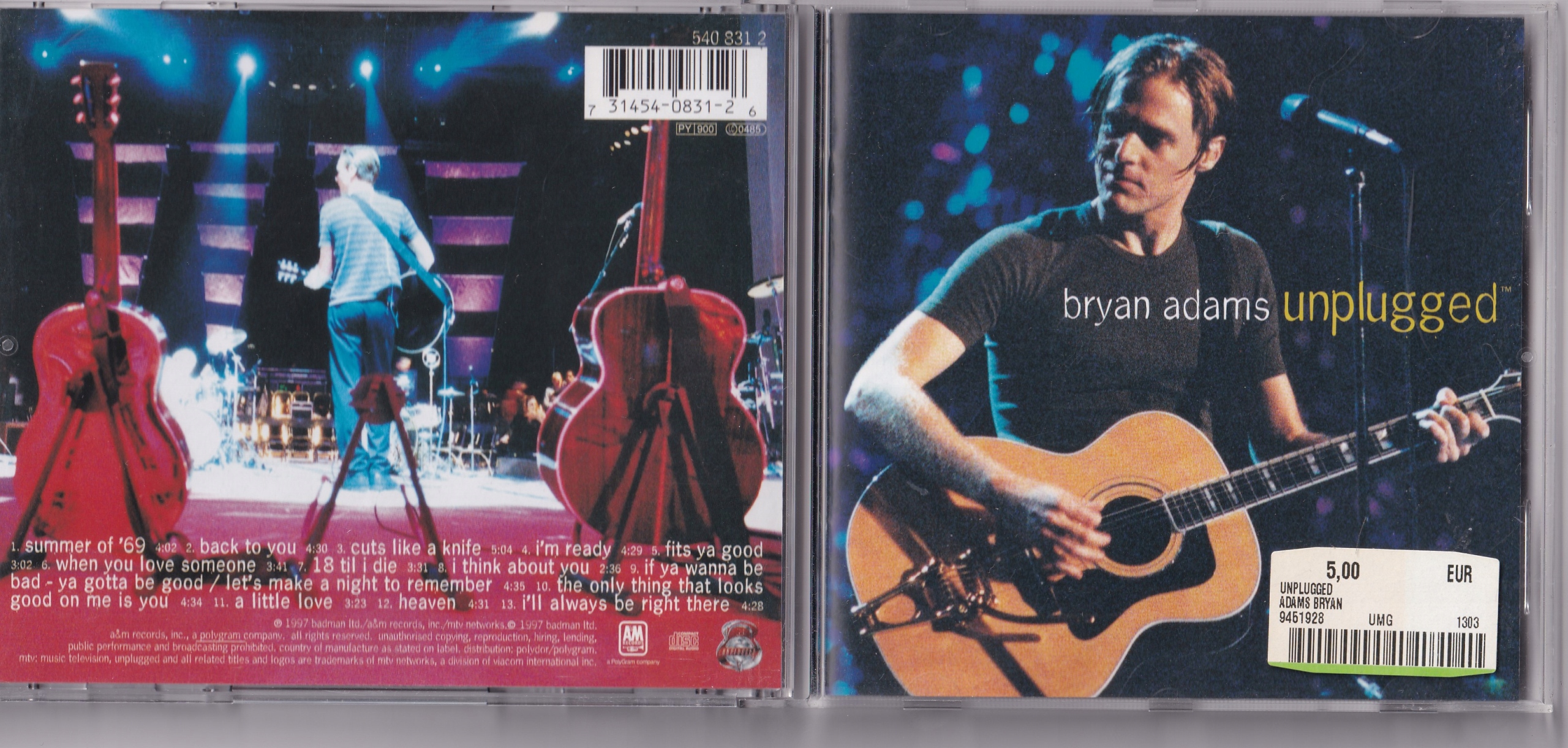 Bryan Adams Unplugged Płyta 15349042633 - Sklepy, Opinie, Ceny w Allegro.pl