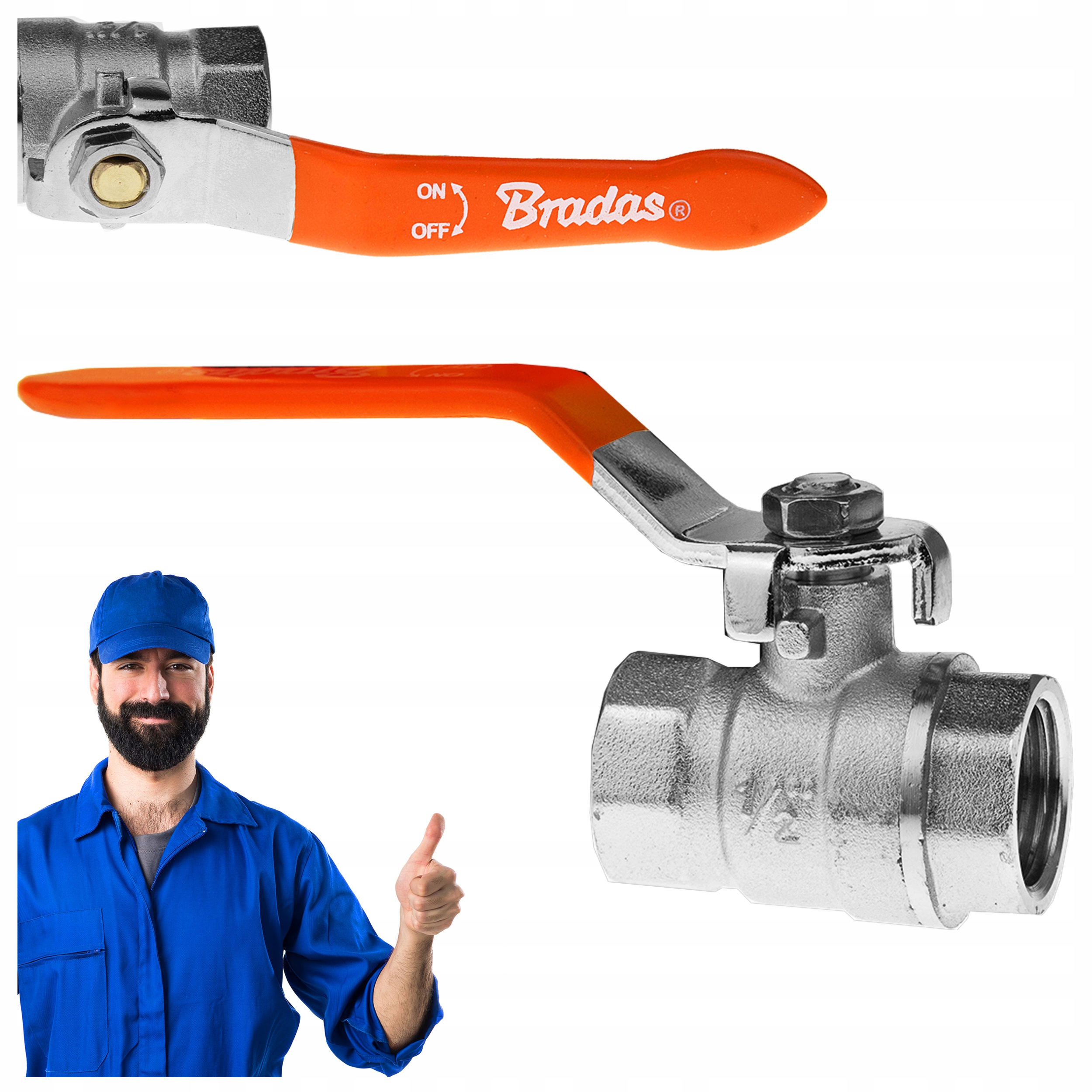 Kran Bradas GKZ011212 (5907544413653) • Cena, Opinie • Złączki i końcówki 15145527167 • Allegro