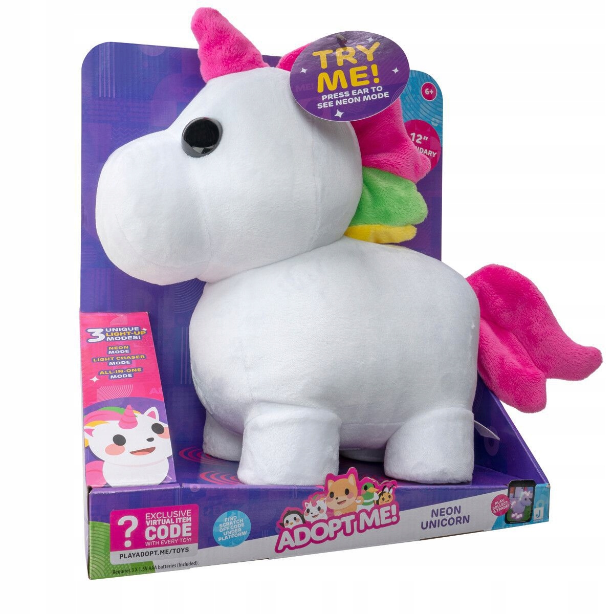 ADOPT ME - MEGA NEON UNICORN 30CM (243-0010) za 1029.00CZK - Allegro