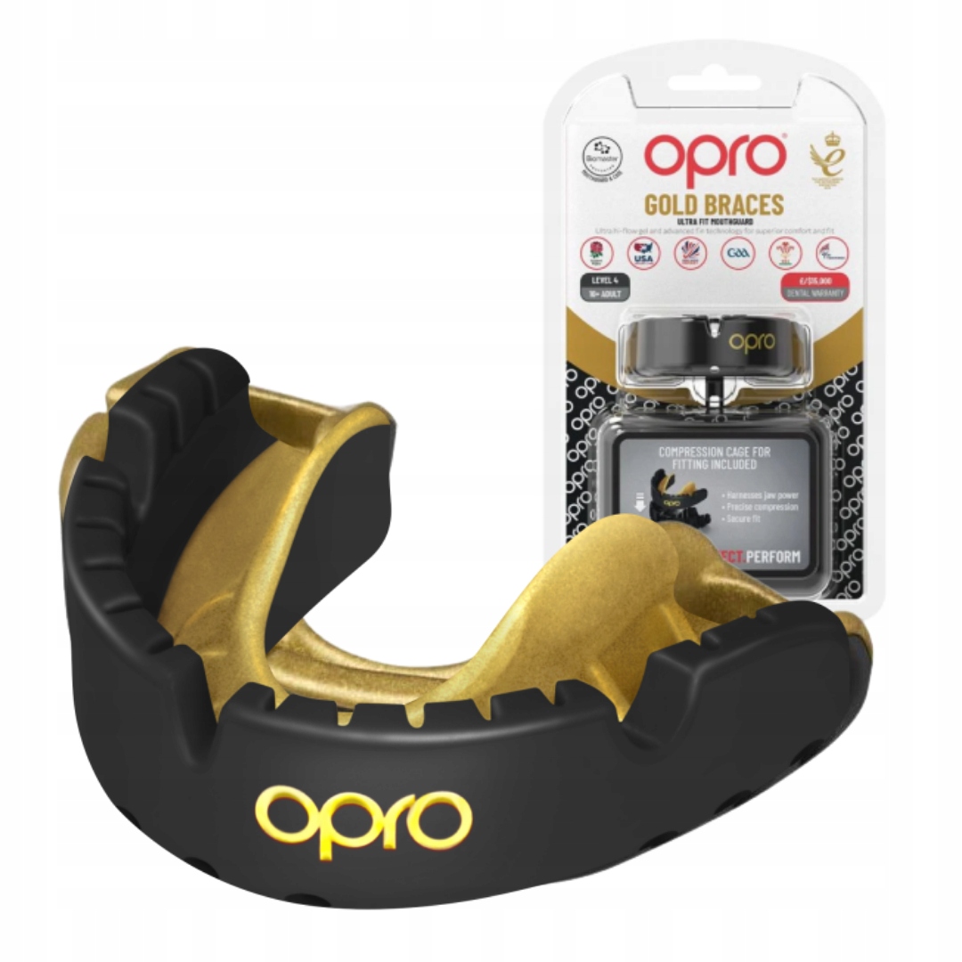 Opro Ochraniacz na Zęby Gold Braces GEN5 Czarny (do aparatów ...