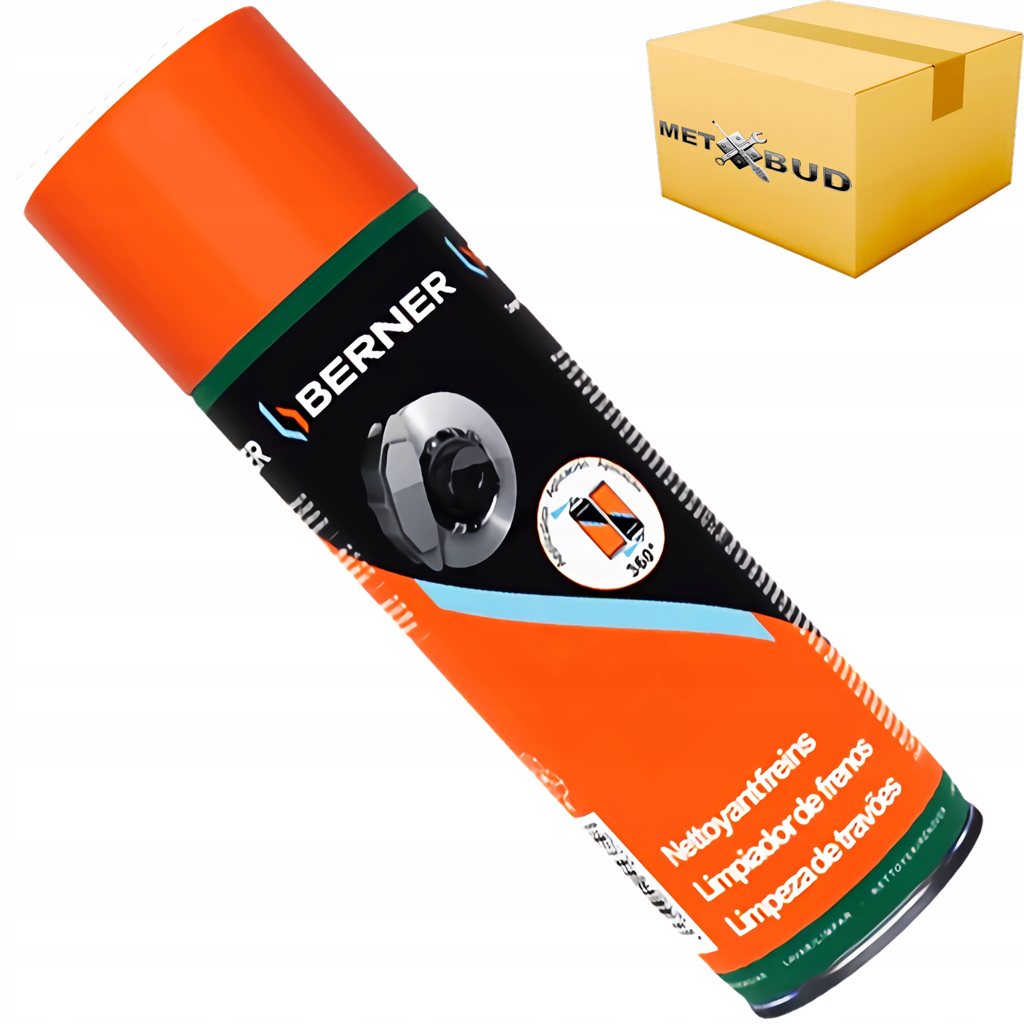 Zmywacz do hamulców Berner 422135 5900101000167 za 13.99PLN z Dzierżoniów - Allegro - (11996360598)