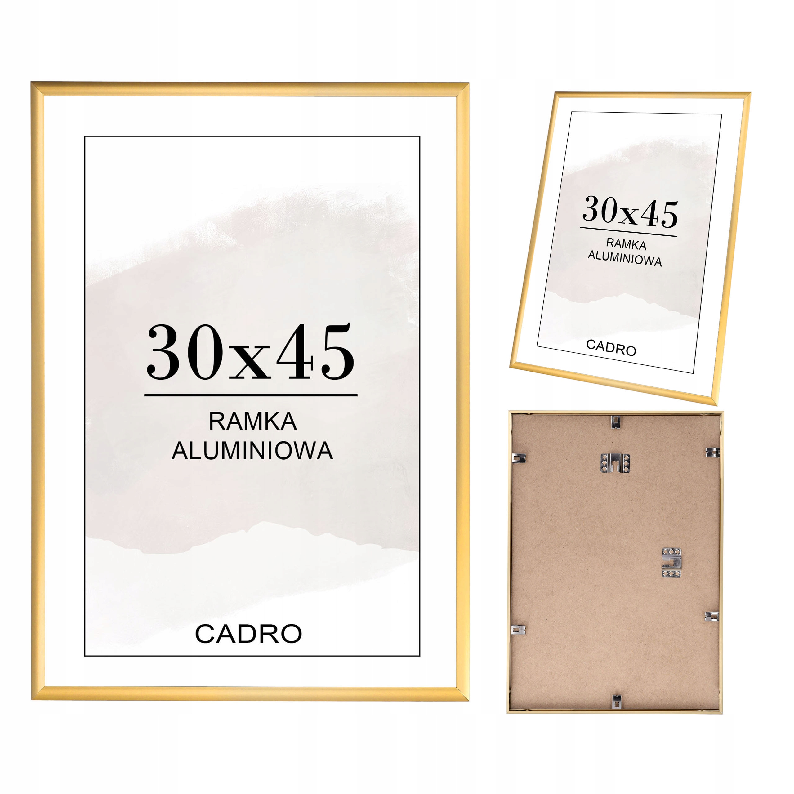 Ramka na zdjęcia 30x45 ramki aluminiowa złota (5903822658136) • Cena ...