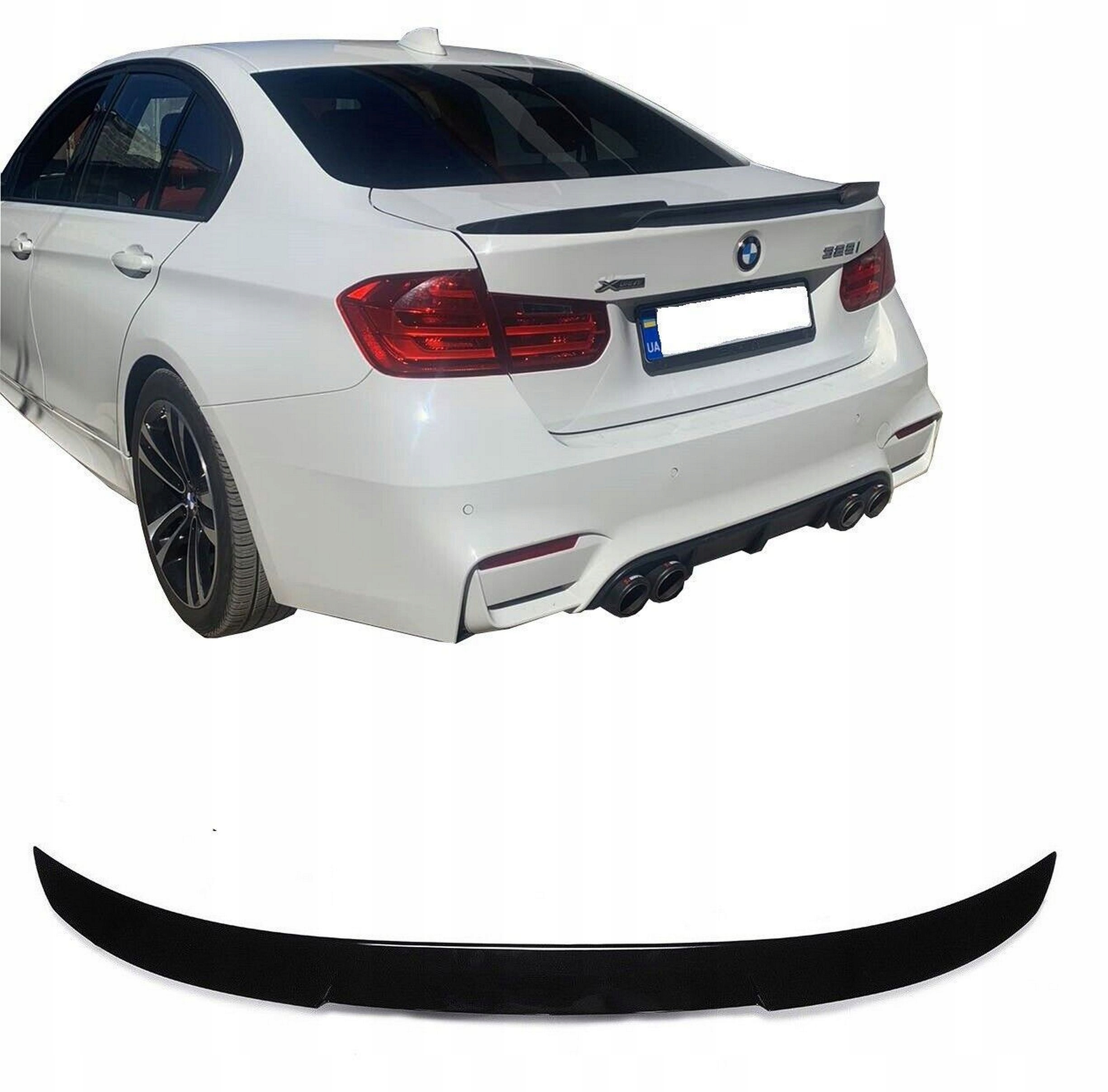 LOTKA BMW F30 M4 STYLE SPOILER CZARNY POŁYSK RBS-SK-F30PSM za 327,98 zł ...