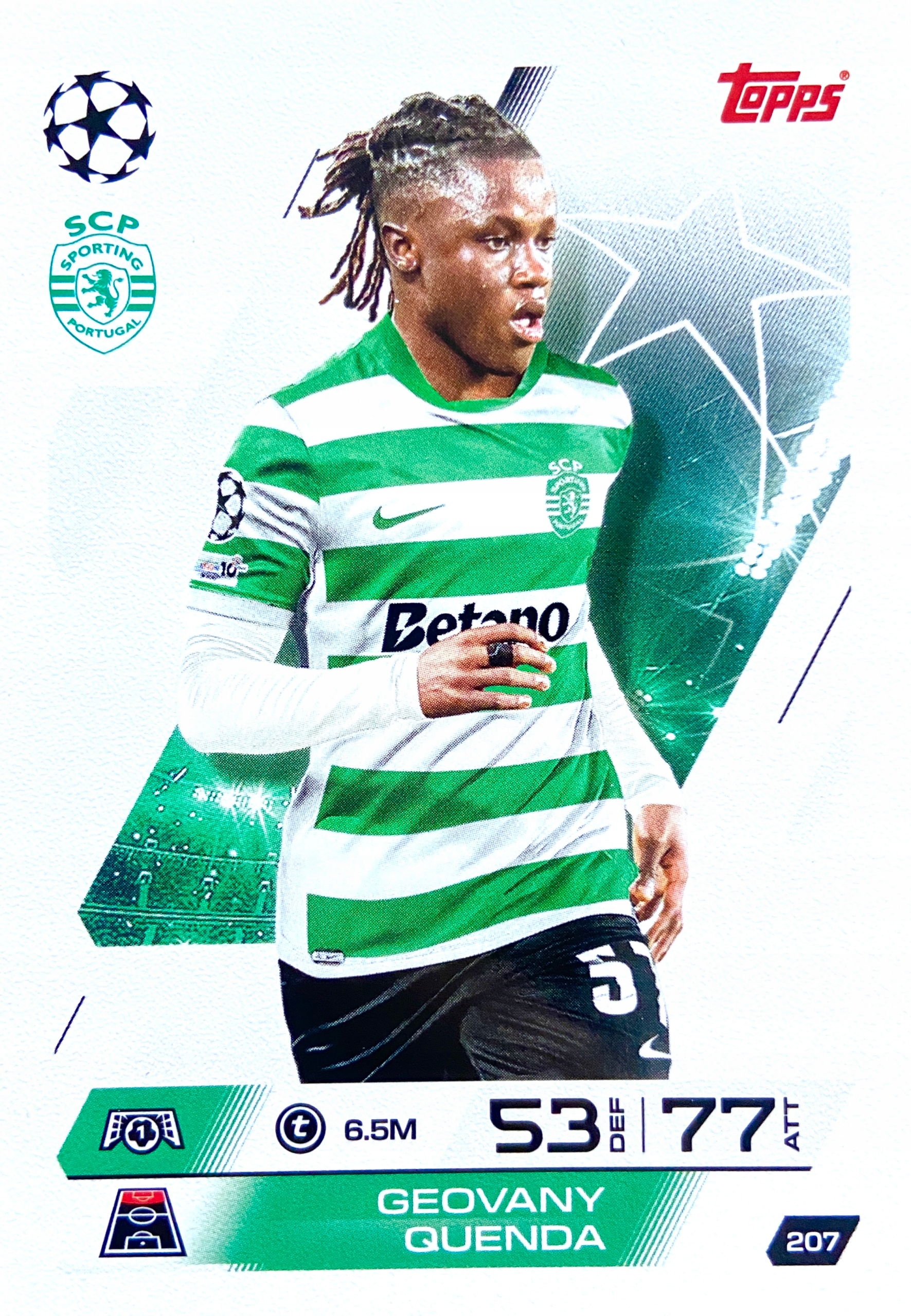 MATCH TACTAX UCL 2025/26 2026 BÁZIS 207 GEOVANY QENDA SPORTING za 290.00HUF-ért - Allegro