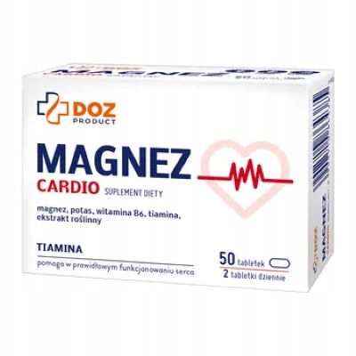 DOZ Product Magnézium Cardio tabletta, 50 db za 1330.00HUF-ért - Allegro