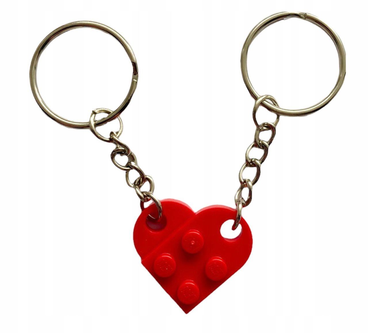 LEGO Přívěsek Na Klíče SRDÍČKO Srdce PŘÁTELSTVÍ ČERVENÝ Valentýn - Allegro