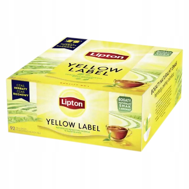 Herbata Ekspresowa Lipton Czarna Yellow Label (0757512309878) • Cena ...