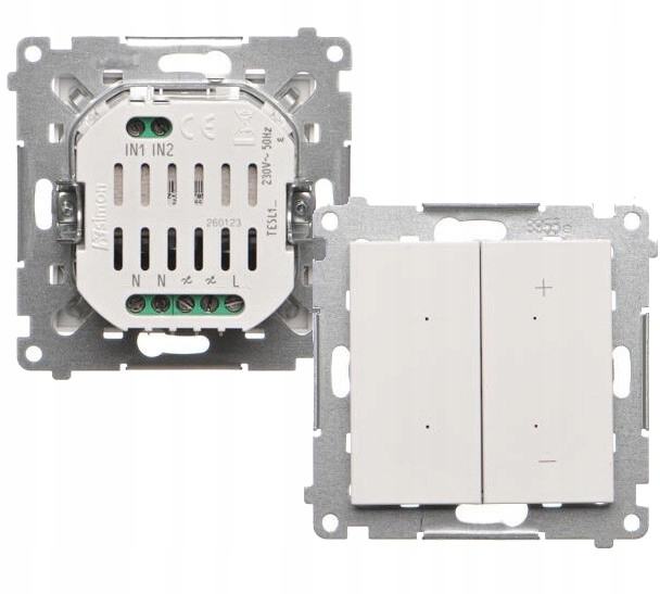 Simon 55 Ściemniacz klawiszowy do LED biały mat (5902787889173) • Cena ...