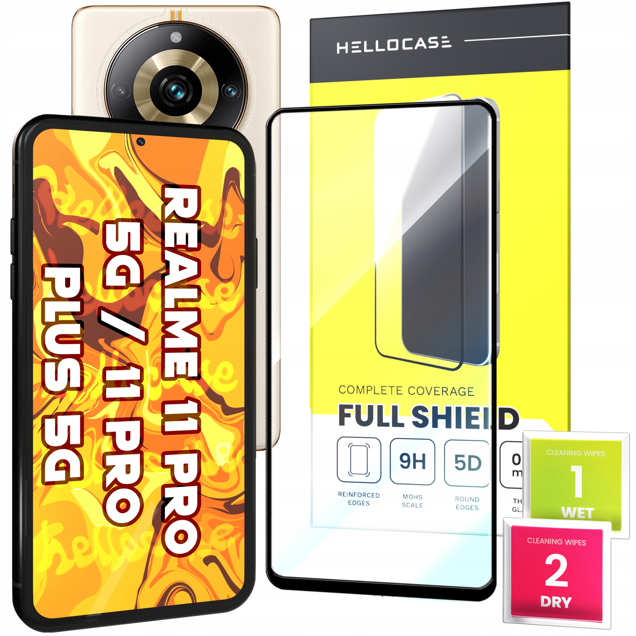 Tvrdené Sklo pre Realme 11 Pro 5G / 11 Pro Plus 5G (plné 5D, Curved, 9H ...