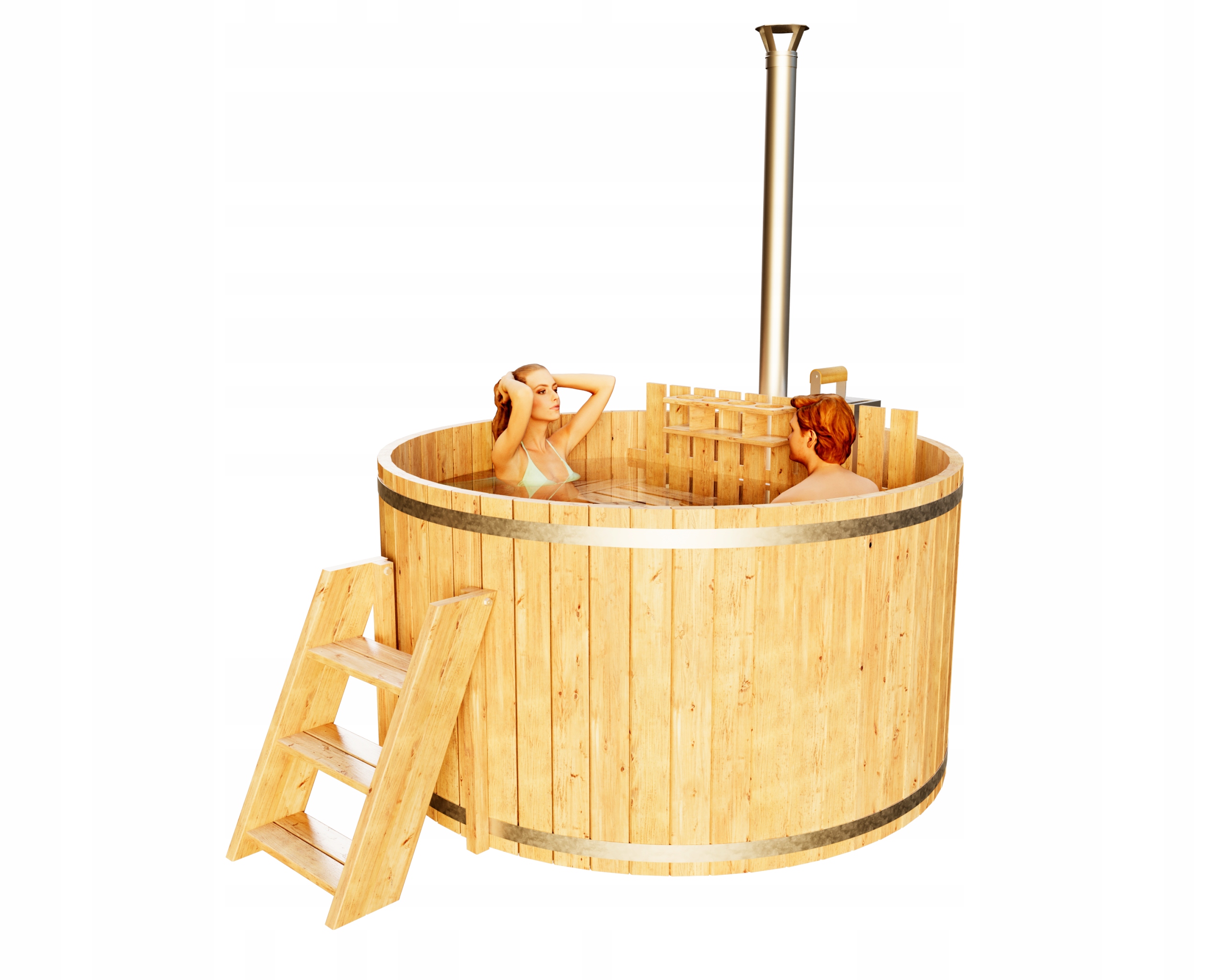 BALIA OGRODOWA Z PIECEM, BANIA WANNA SPA, BECZKA SAUNA JAKUZI ZE ...