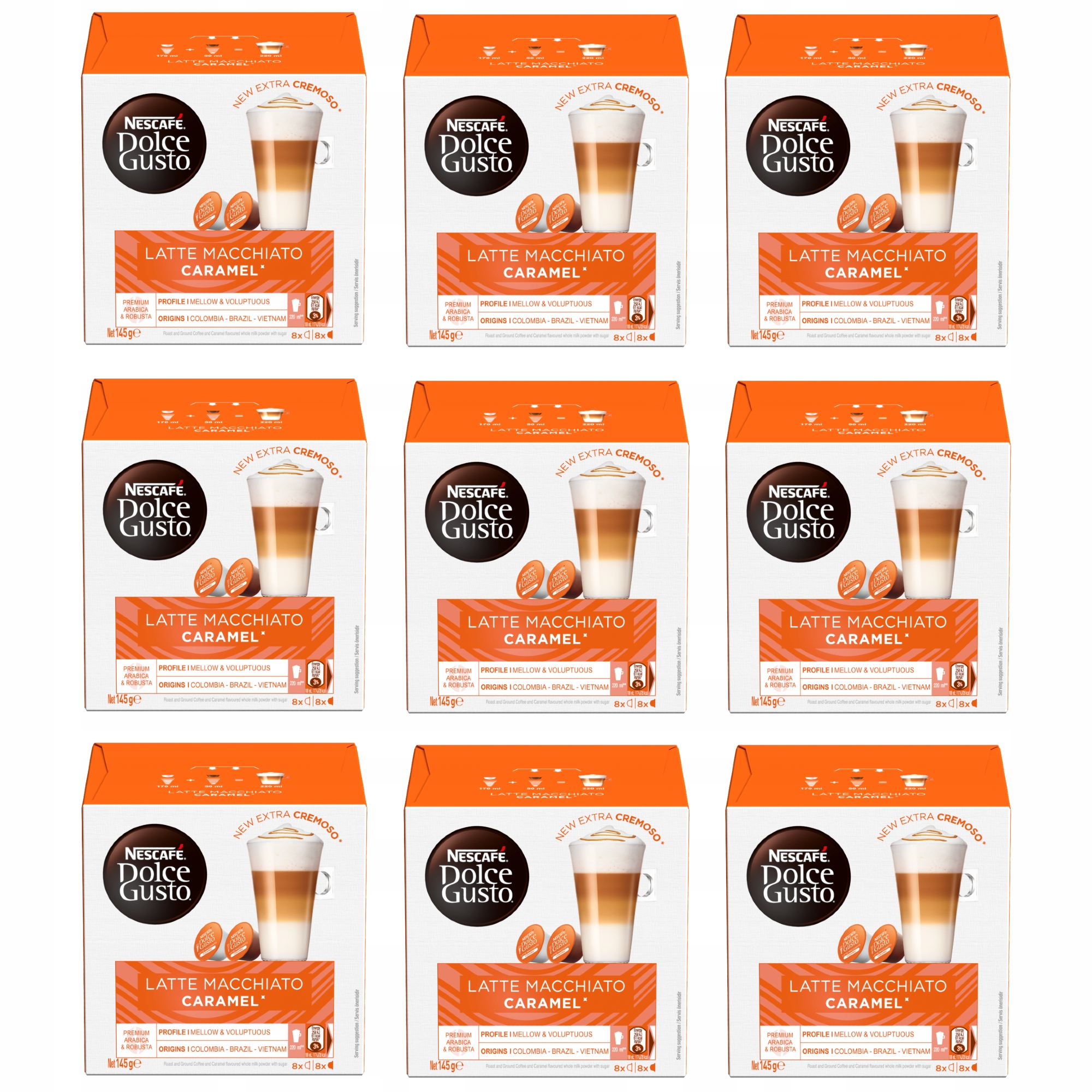 Kapsle pro Dolce Gusto Nescafe Dolce Gusto Latte Macchiato Caramel 144 ...