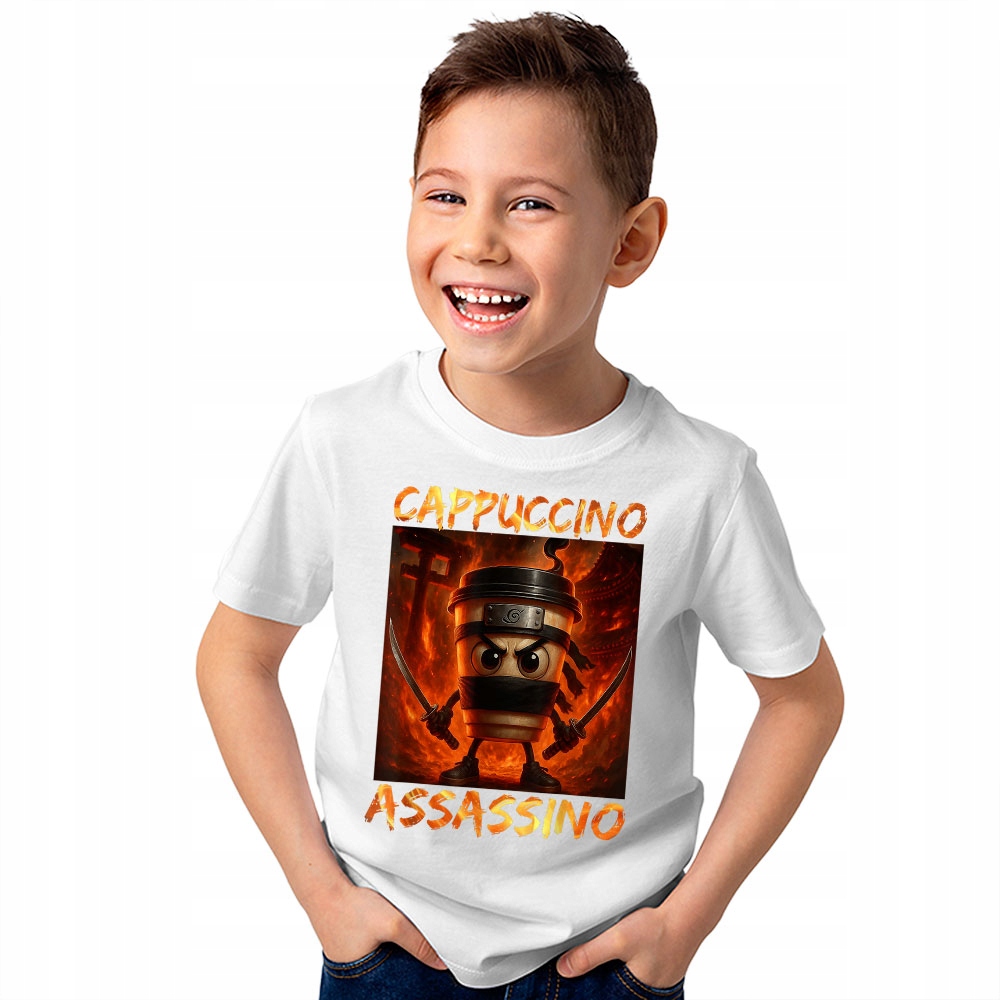 DĚTSKÉ TRIČKO MEMY TIKTOK ITALIAN BRAIN ROT CAPPUCCINO ASSASSINO 164 za ...