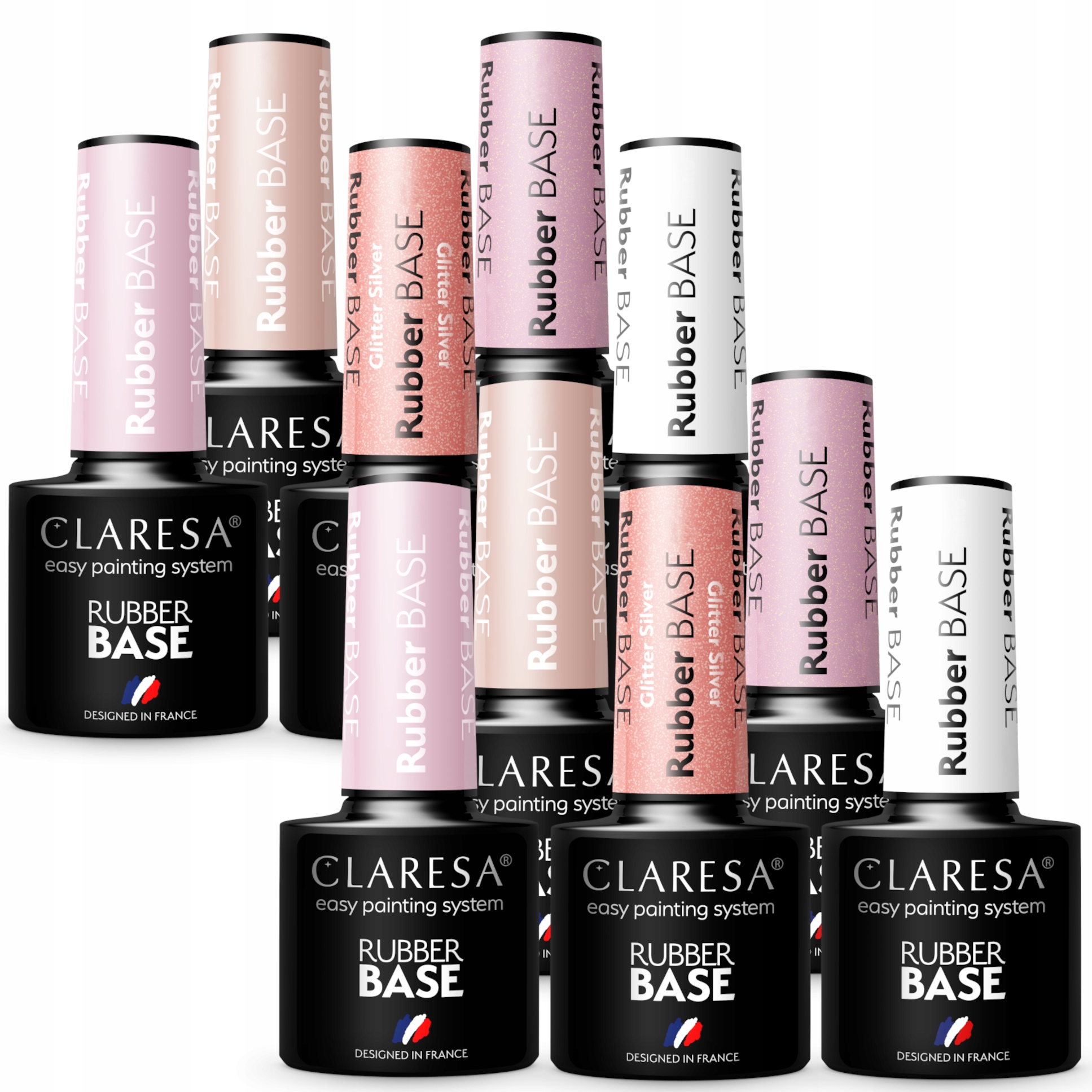 CLARESA RUBBER BASE BAZA KAUCZUKOWA ZESTAW 6+4 MIX 10680492121 - Allegro.pl CLARESA RUBBER BASE BAZA KAUCZUKOWA ZESTAW 6+4 MIX 10680492121 - Allegro.pl