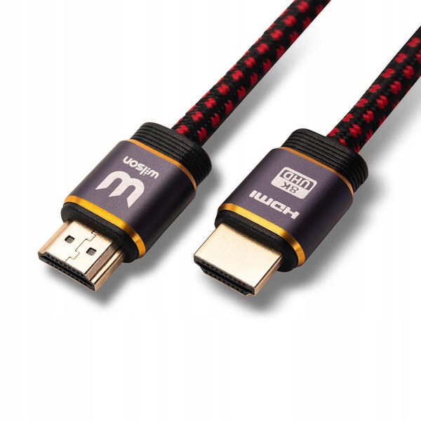 KABEL PRZEWÓD WILSON PREMIUM HDMI 2.1 48GBPS eARC HDR 3D 8K 4K ETHERNET ...