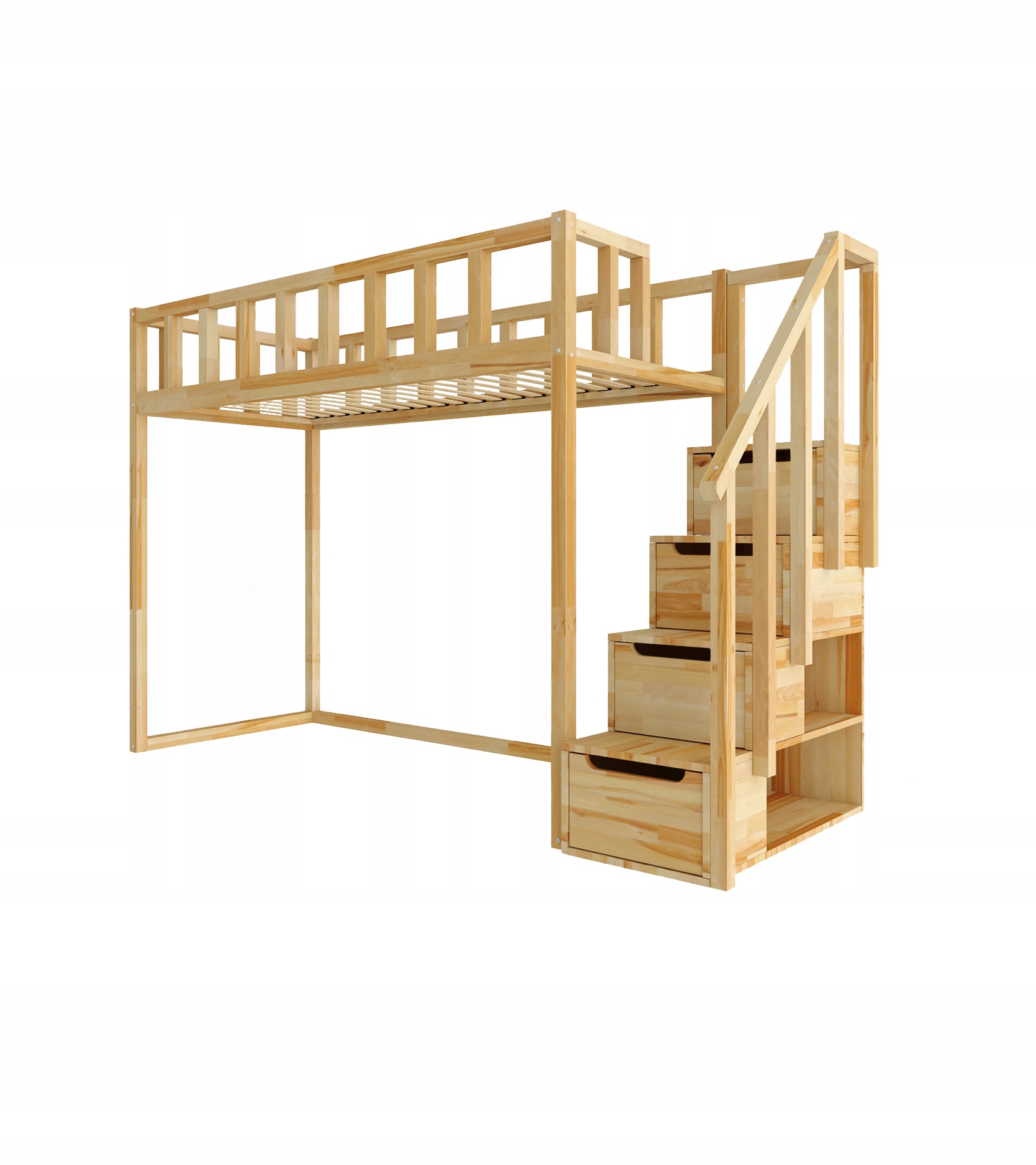 Poschodová posteľ Stolarnia Ewa Fojtuch FILIP SCHODY 80 x 180 cm ...