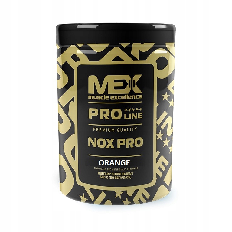 MEX NOX PRO PRE-WORKOUT SIŁA POMPA POMARAŃCZ S5 - 13134642043 - Allegro.pl