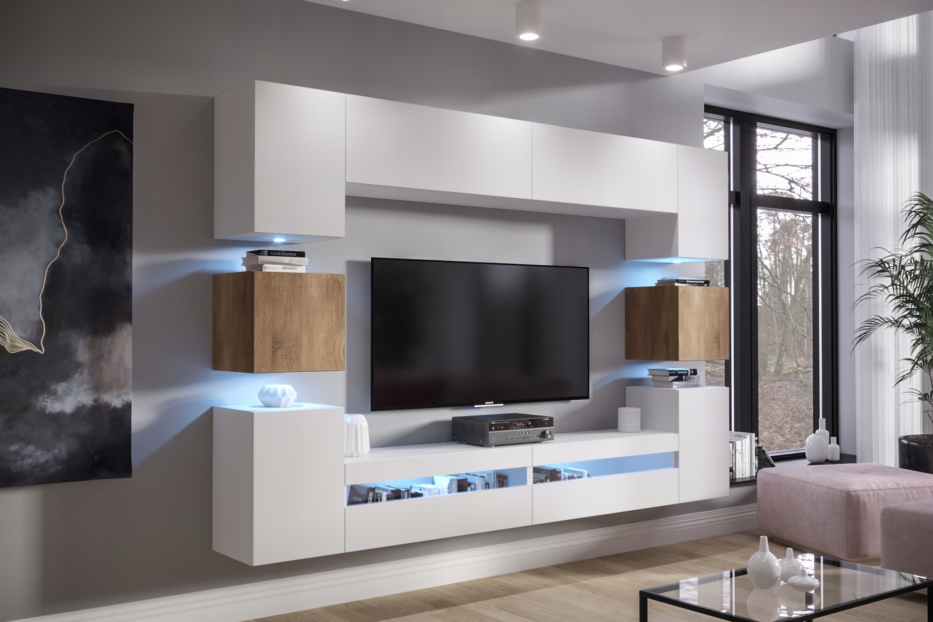 Meblościanka Zestaw Meble Ścianka Salon RTV N36 (5905528016197) • Cena ...