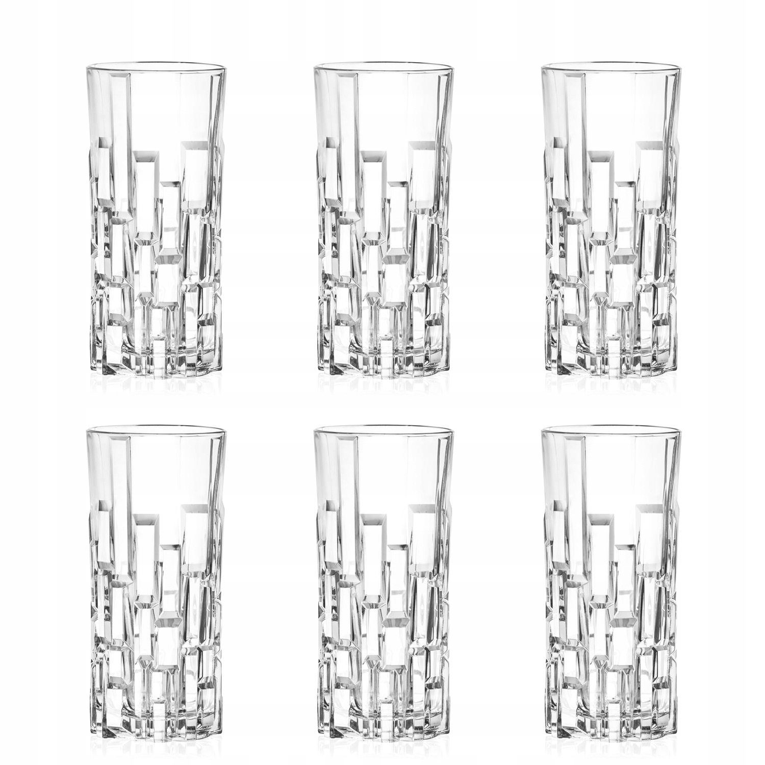 Kryształowe Szklanki Wysokie do Soków Napojów Drinków 6 szt Etna 340 ml ... Kryształowe Szklanki Wysokie do Soków Napojów Drinków 6 szt Etna 340 ml ...