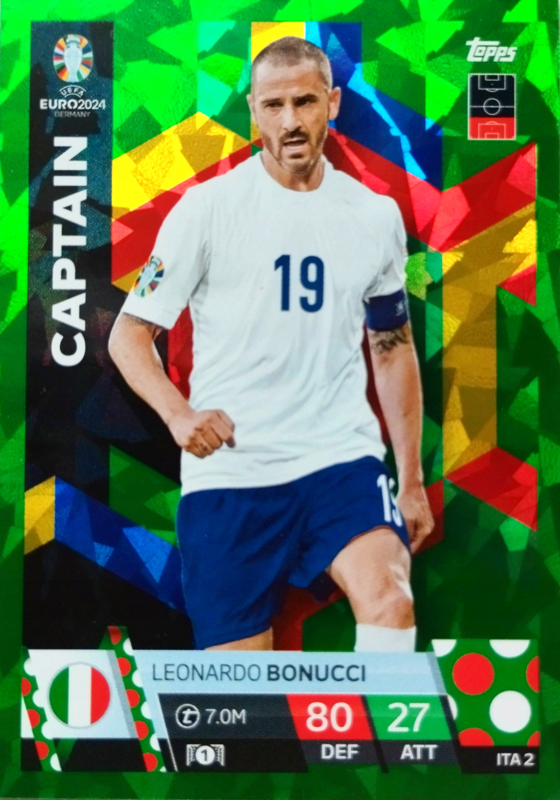 EURO 2024 TOPPS MATCH ATTAX EMERALD CAPTAIN ITA 2 LEONARDO BONUCCI za 1,62 € - Allegro