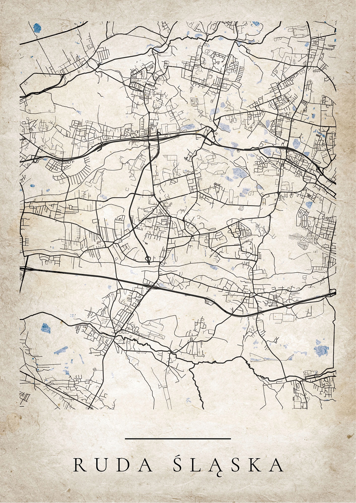 Plakat Mapy style bez ramy 50 x 70 cm • Cena, Opinie • Plakaty ...