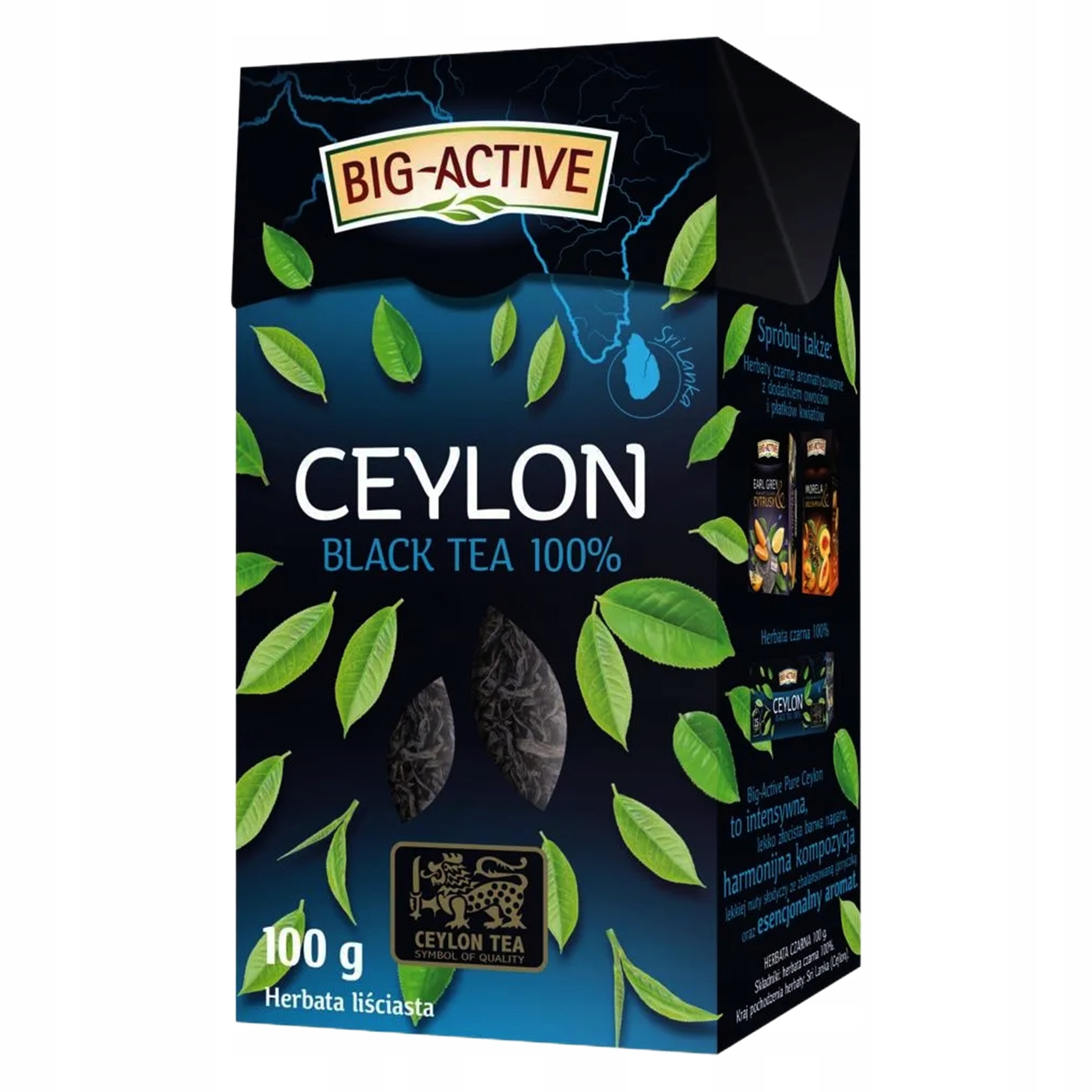BIG-ACTIVE CEYLON BLACK TEA herbata czarna liściasta 100G ...