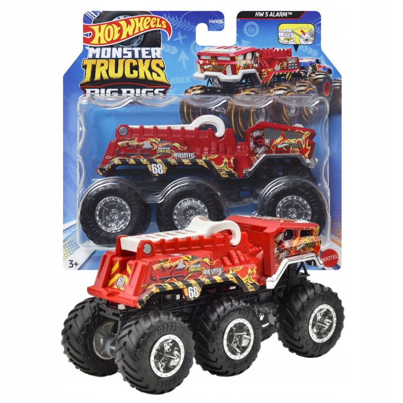 HOT WHEELS MONSTER TRUCK VOZIDLO Big Rigs Bone Shaker HWN89 - Allegro