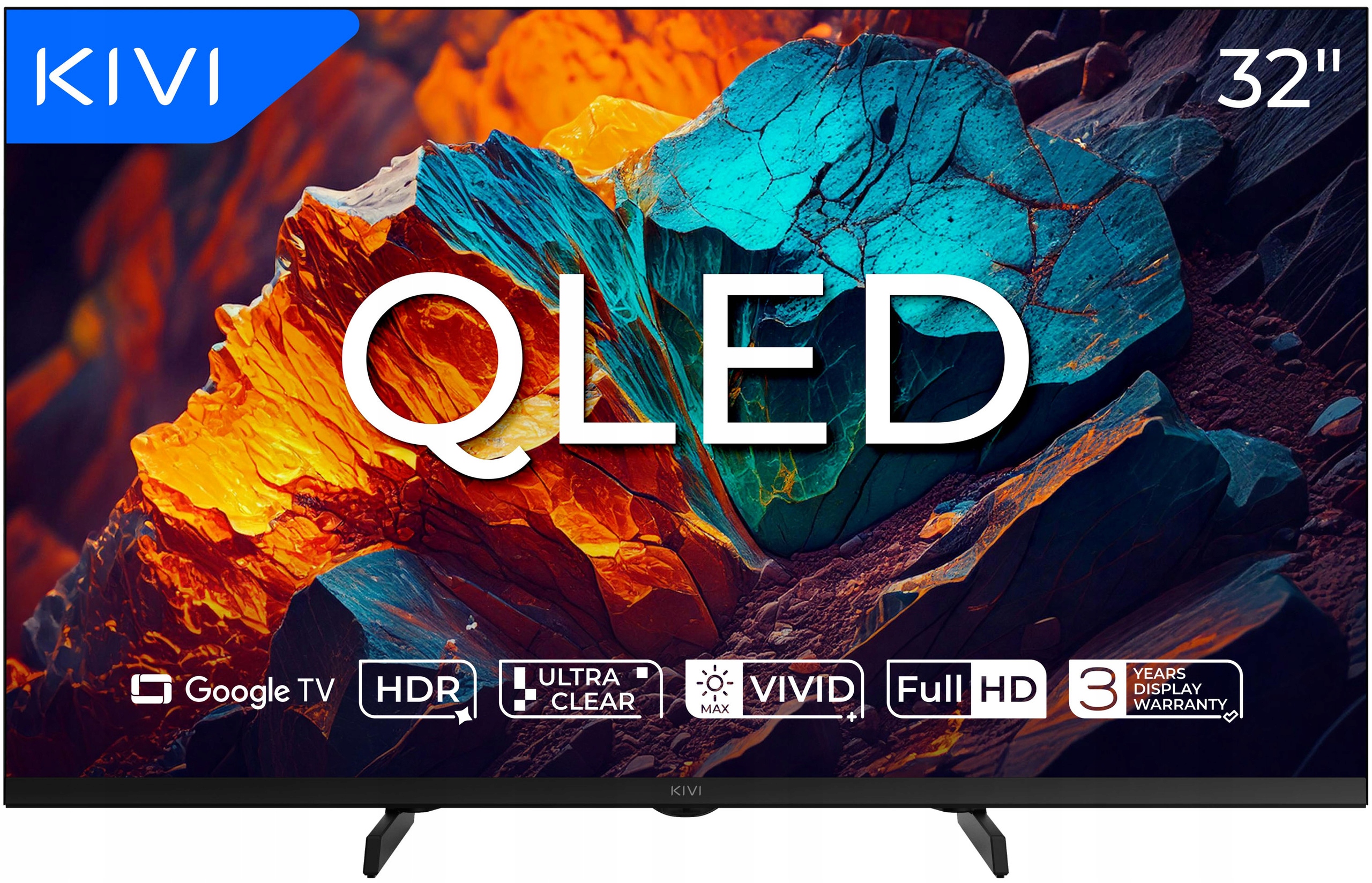 Telewizor QLED KIVI 32F720QB 32" Full HD czarny - Sklep, Opinie, Cena w Allegro