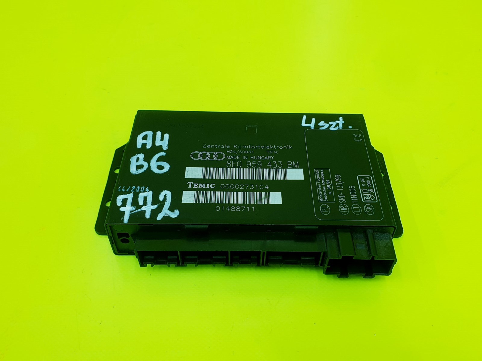 MODUL RIADIACA JEDNOTKA KOMFORTU AUDI A4 B6 B7 8E0959433BM za 46,28 ...