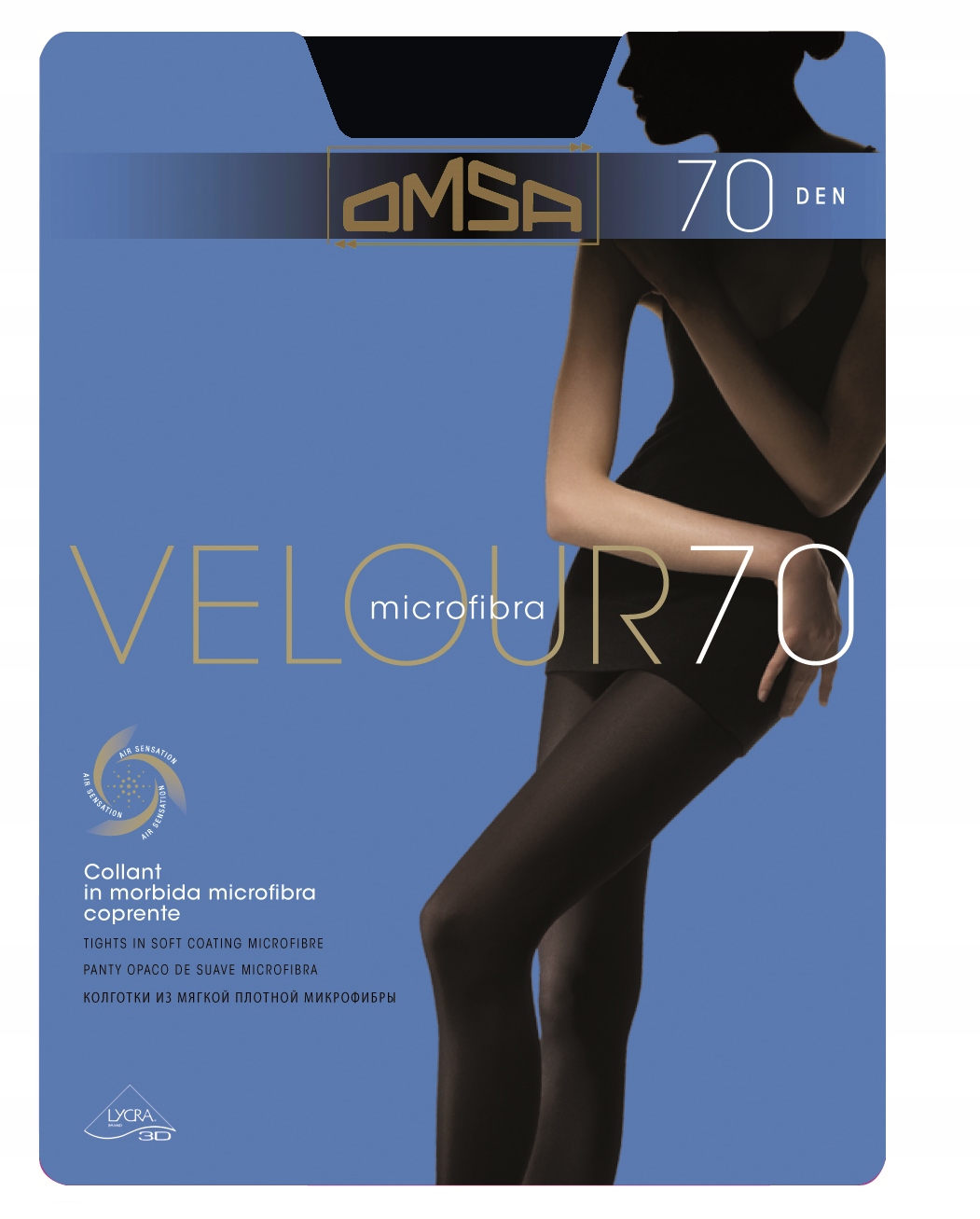 Rajstopy gładkie OMSA RAJSTOPYVELOUR 70 1den czarny Nero rozmiar 2 (8308583319147) • Cena ...