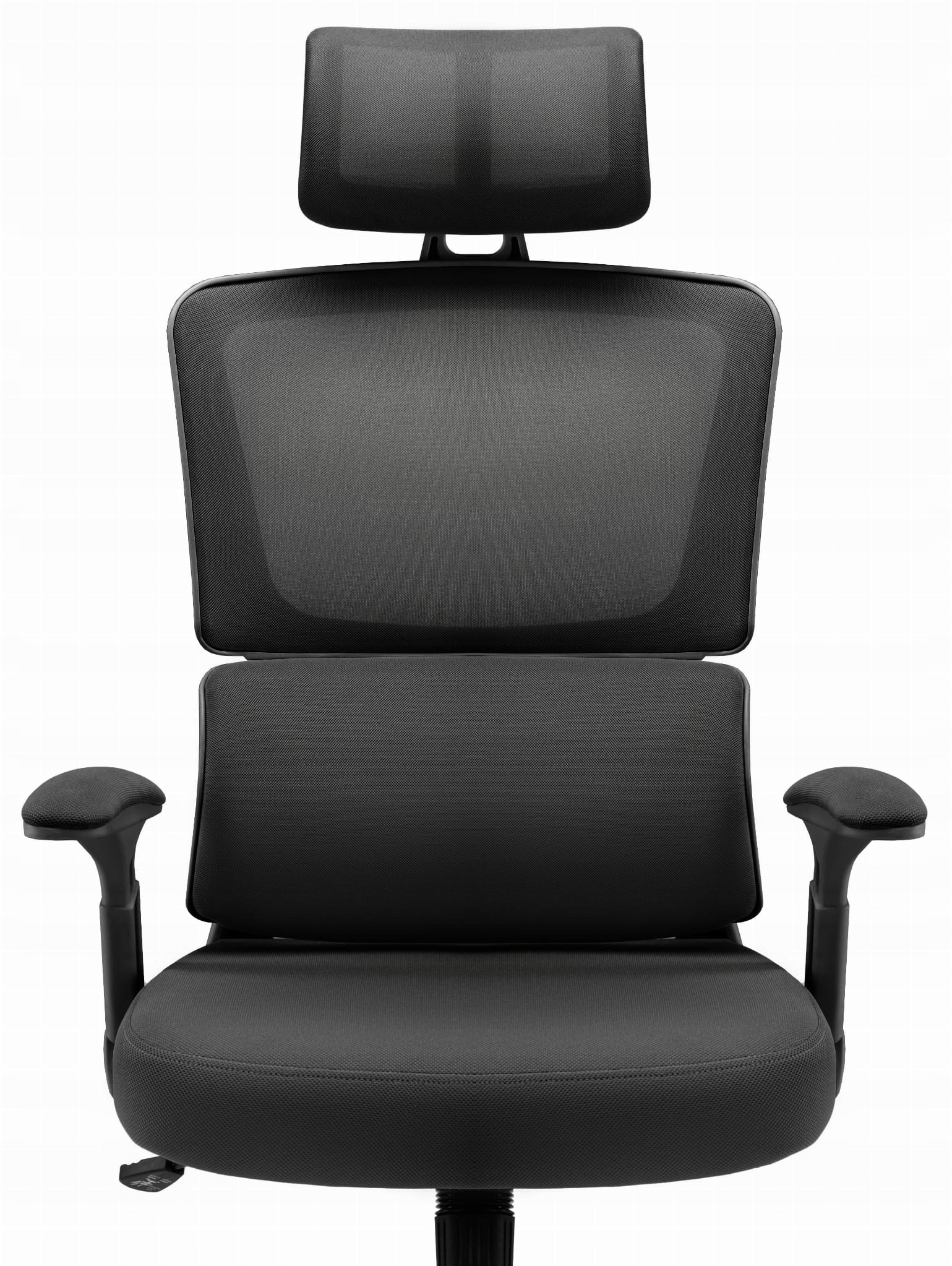 Fotel biurowy ergonomiczny obrotowy Hell's Chair HC-1011 black czarny ...