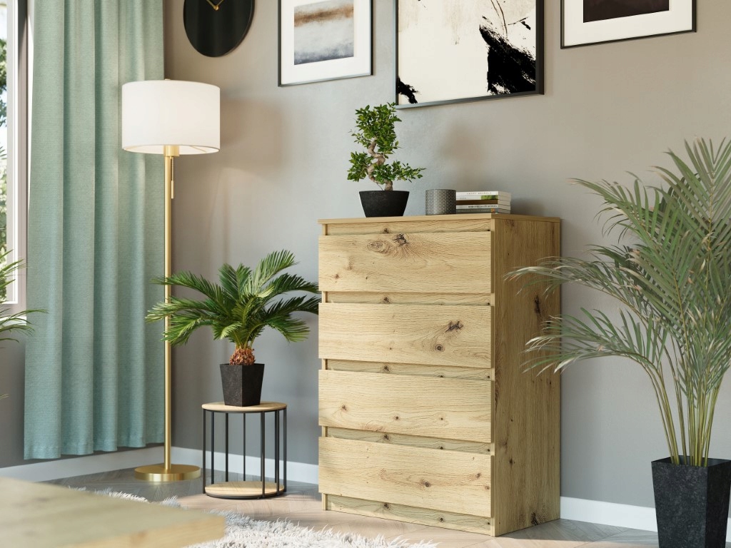 Duża Komoda 4 Szuflady Szafka Artisan R-4 - Mobene | Sklep EMPIK.COM