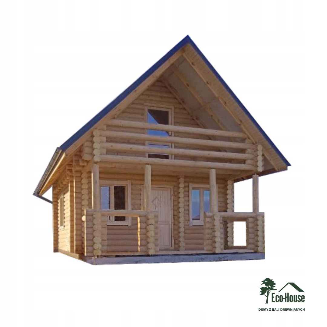 DREWNIANY DOM Z BALA 180 DOMEK CAŁOROCZNY (500x900) • Cena, Opinie ...