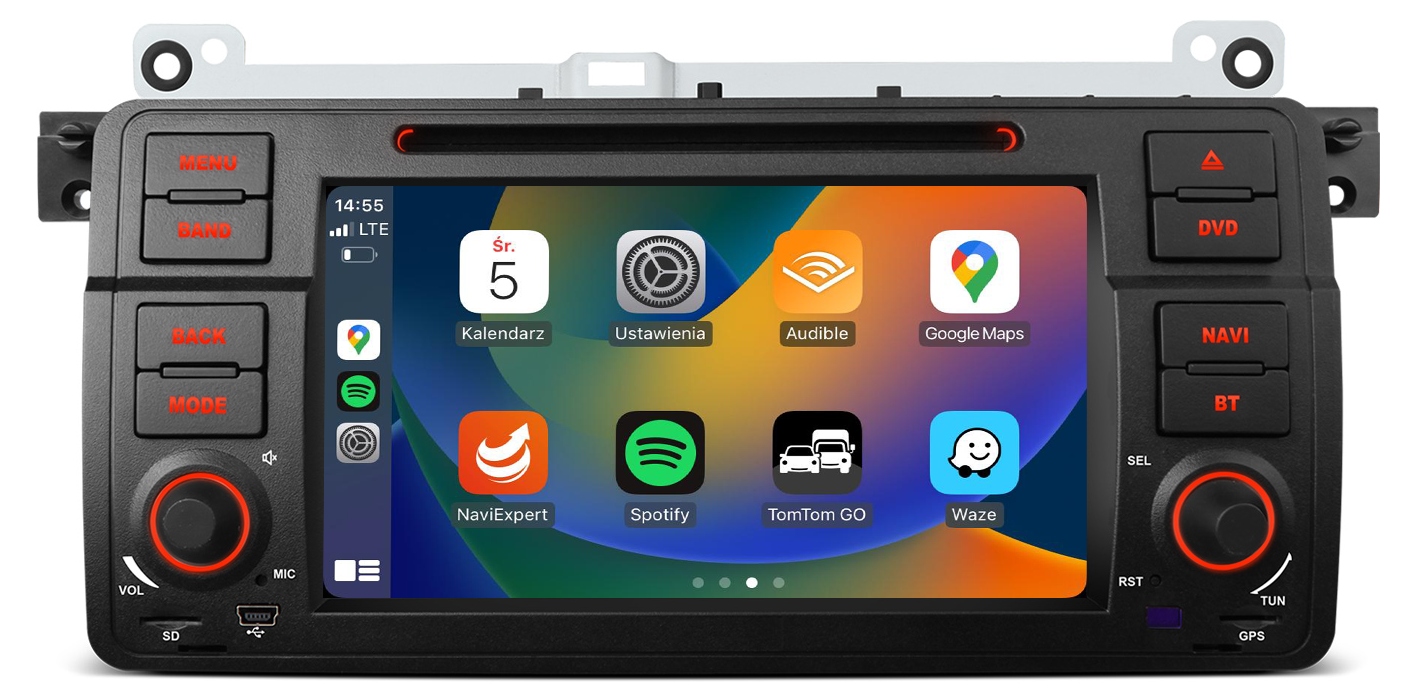 Autorádio CYBERSKLEP BMW E46 RADIO NAVIGÁCIA CARPLAY ANDROID 8/128 1 ...