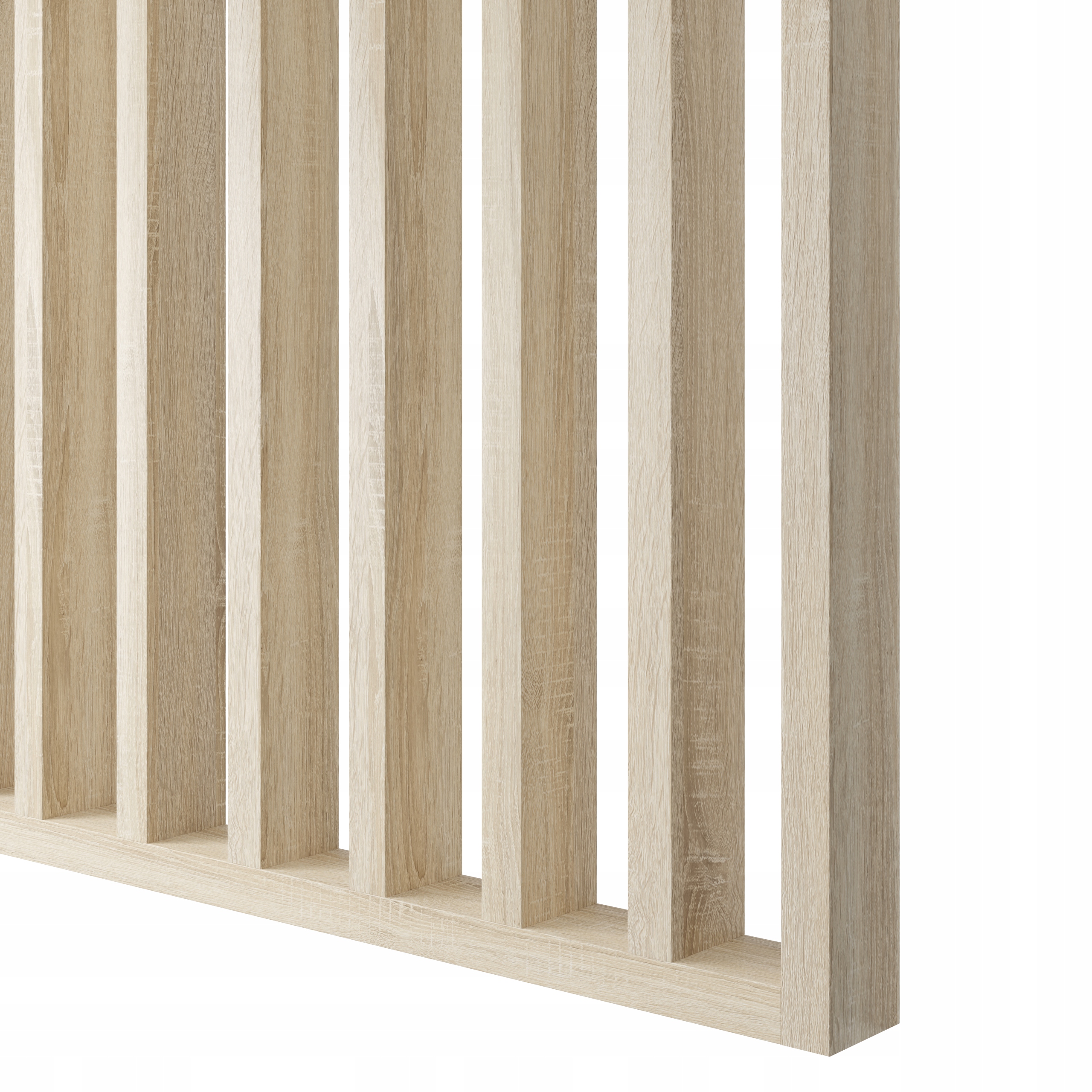 Ścianka z lameli -gotowy zestaw- 259cm- dąb sonoma (SCIANKA_DS_259 ...