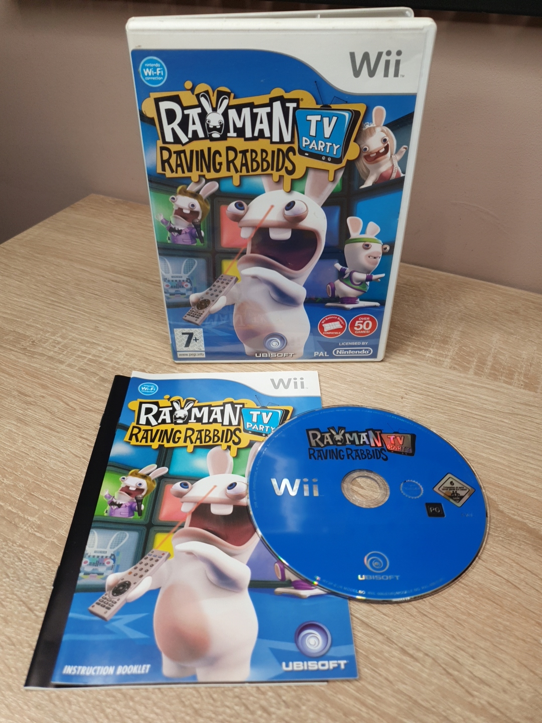 RAYMAN RAVING RABBIDS TV PARTY - NINTENDO WII - KOMPLET - Stan: Używany ...