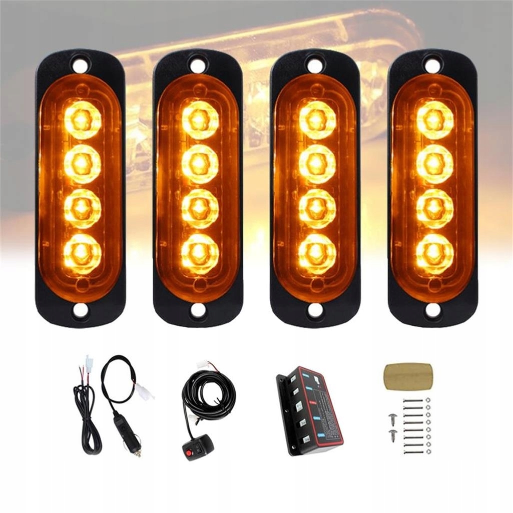 Led warning light rotating beam light strobe trailer towing vehicle ...