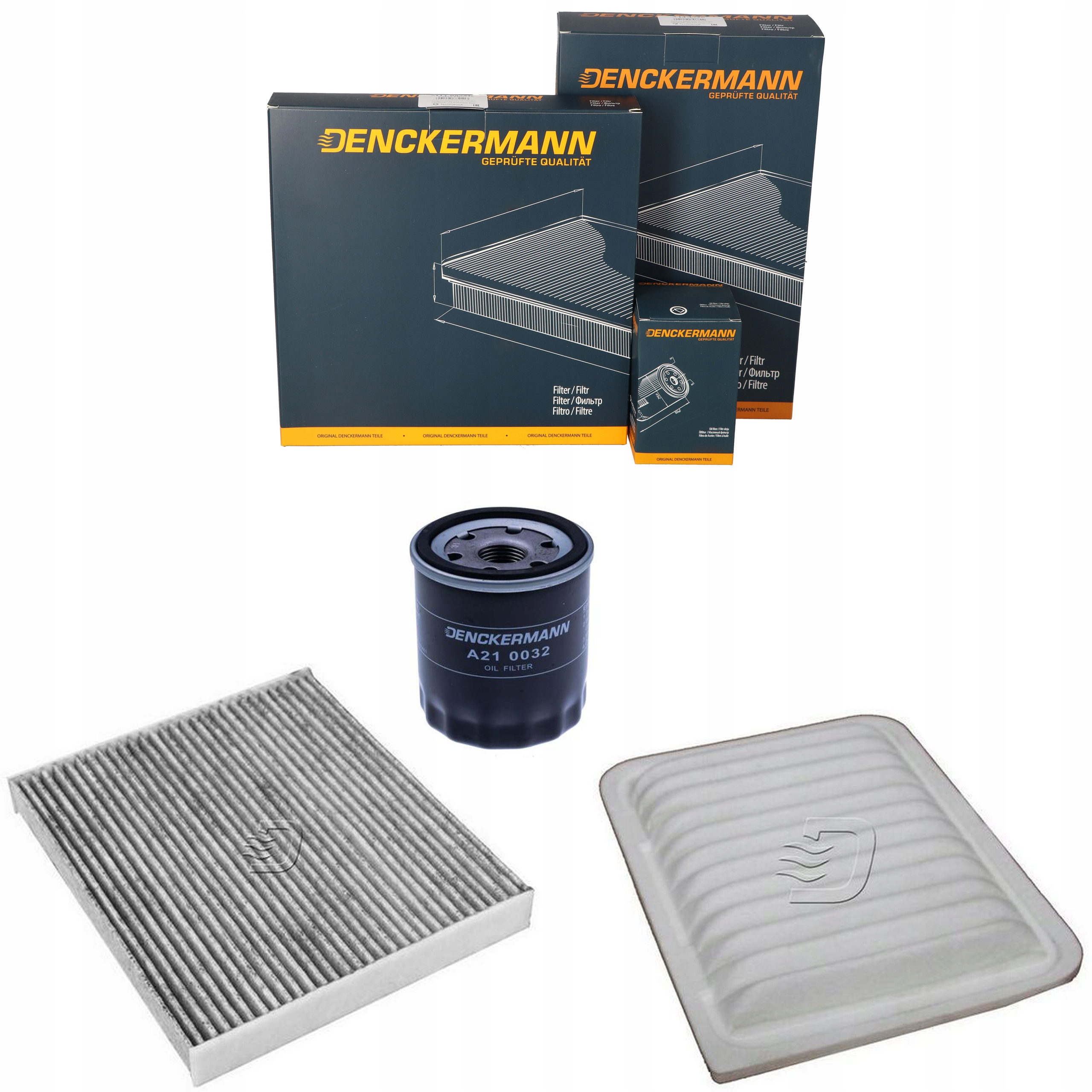 ZESTAW FILTRÓW TOYOTA AURIS E15 1.4 1.6 DENCKERMANN 5901225749956 za 45.00PLN z Jawiszowice ...