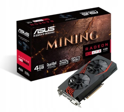 Karta graficzna ASUS MINING-RX470-4G AMD Radeon RX 470 4 GB GDDR5 ... Karta graficzna ASUS MINING-RX470-4G AMD Radeon RX 470 4 GB GDDR5 ...