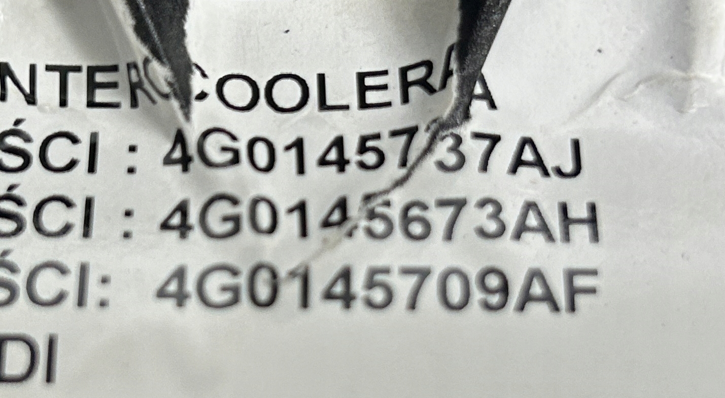 4G0145673AH 4G0145737AJ 4G0145709AF OE - Труба інтеркулера Audi A6 C7 ...