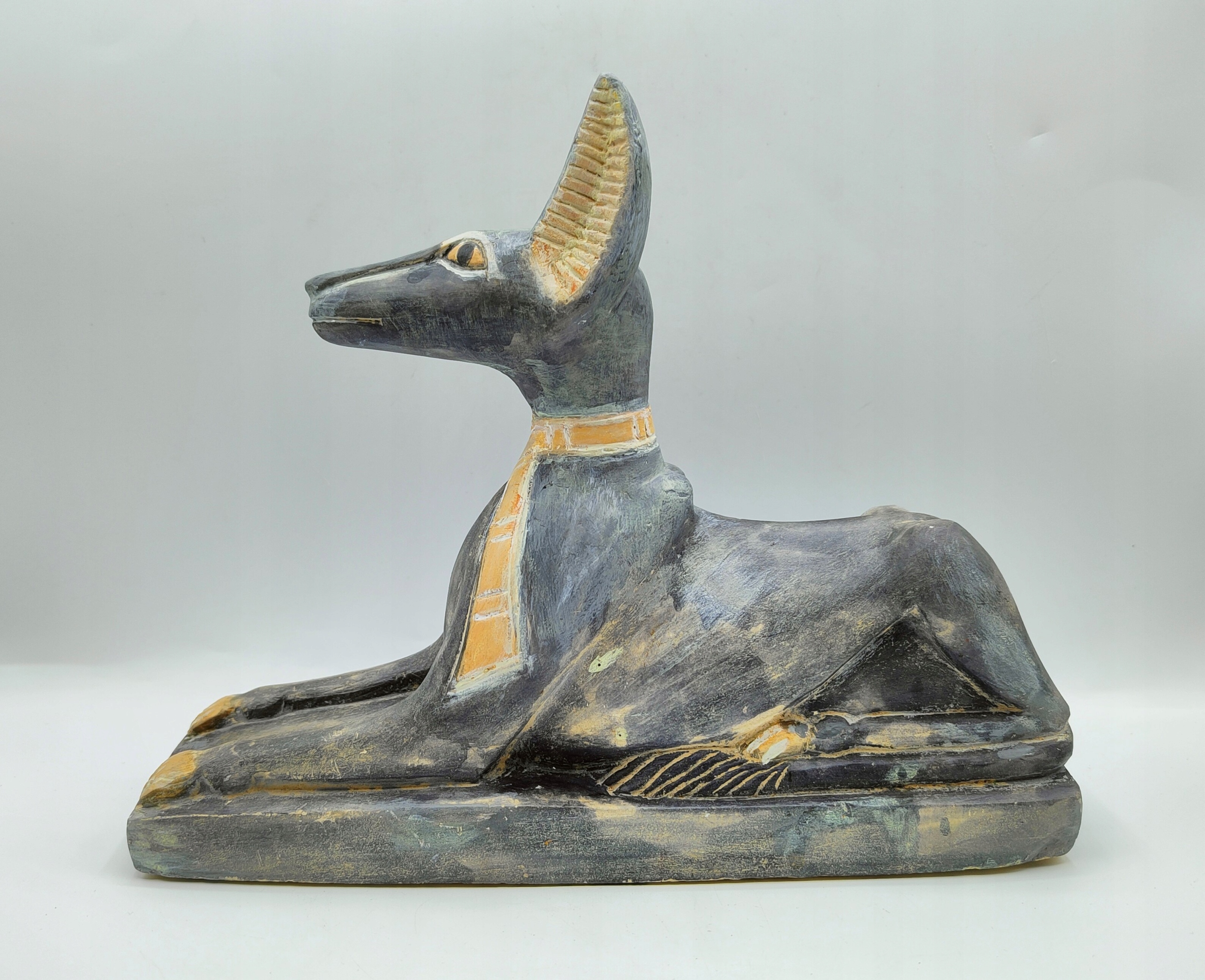 EGIPT Kamienna rzeźba leżący ANUBIS Bóg Śmierci 15242596745 - Allegro.pl