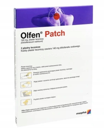 Plastry lecznicze Mepha Olfen Patch 5 sztuk • Cena, Opinie - Allegro