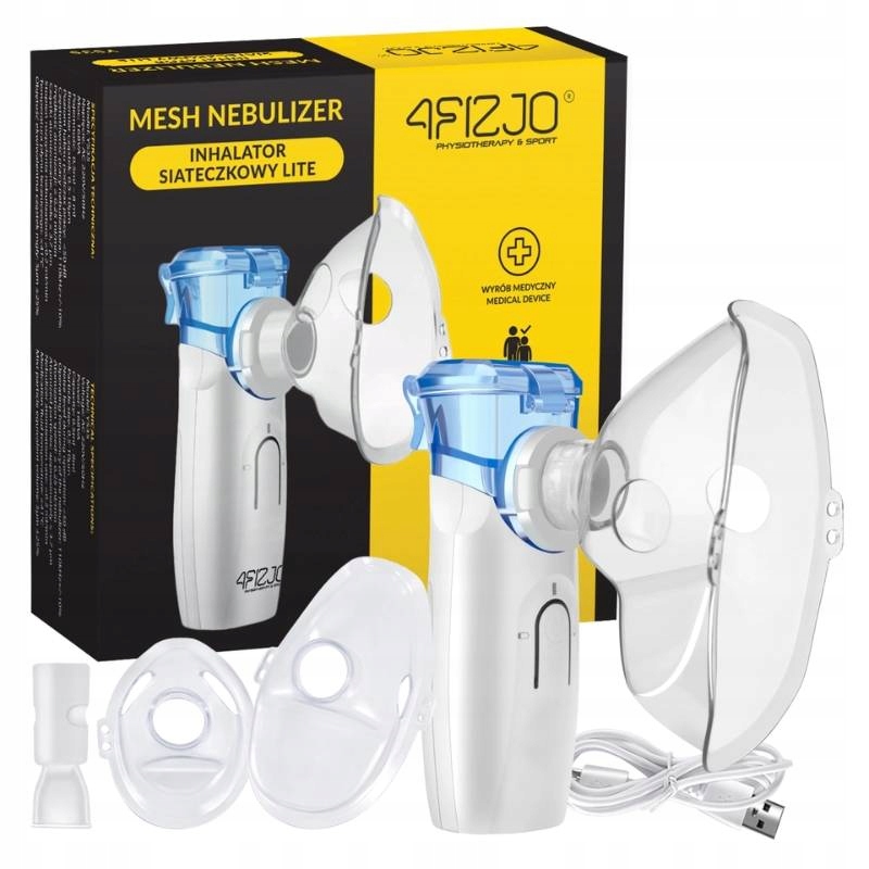 INHALATOR SIATECZKOWY membranowy nebulizator inhalacja na astmę LITE ...