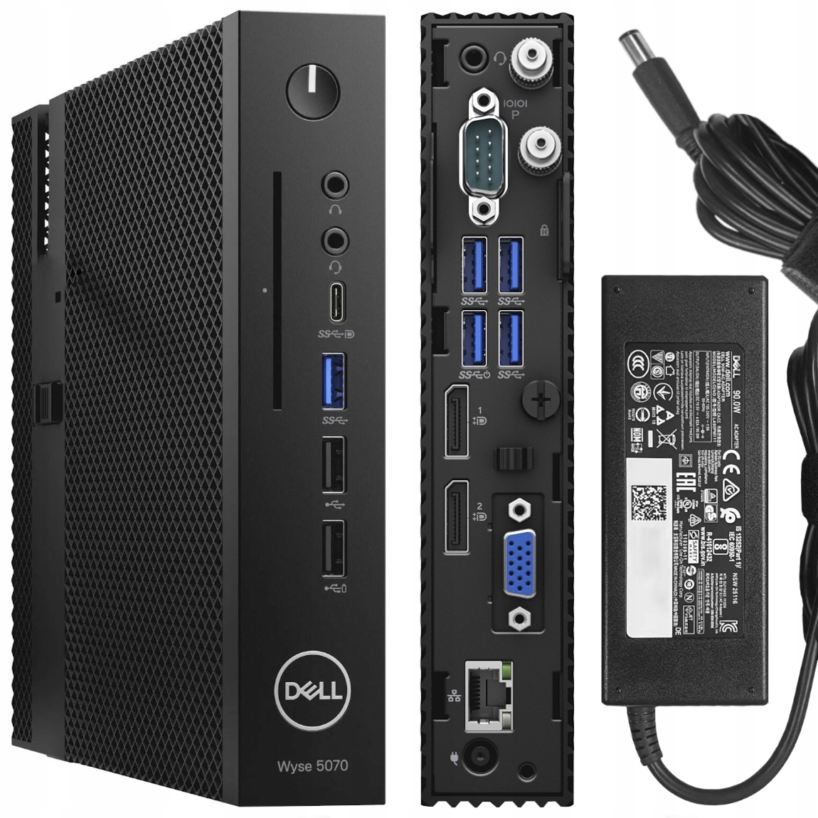 Mini PC Terminal Dell Wyse 5070 4x1.5GHz 8GB 256SSD WIN11H +zasilacz ...