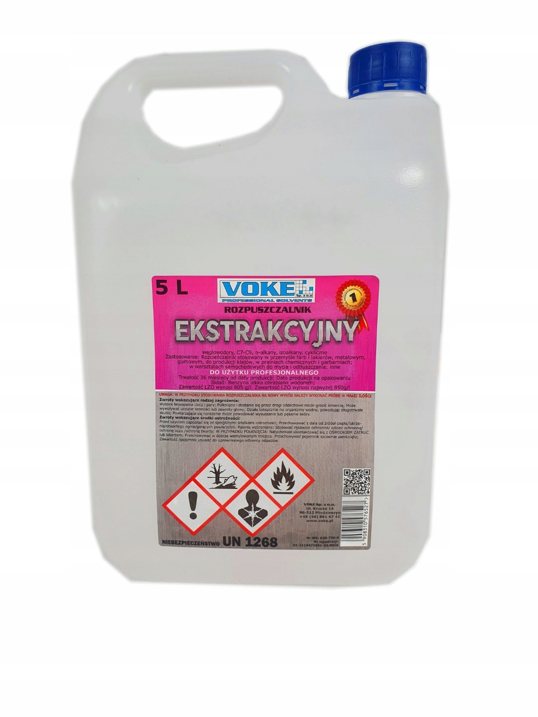 ROZPUSZCZALNIK EKSTRAKCYJNY (BENZYNA EKSTRAKCYJNA) VOKE 5l P001763 za ... ROZPUSZCZALNIK EKSTRAKCYJNY (BENZYNA EKSTRAKCYJNA) VOKE 5l P001763 za ...