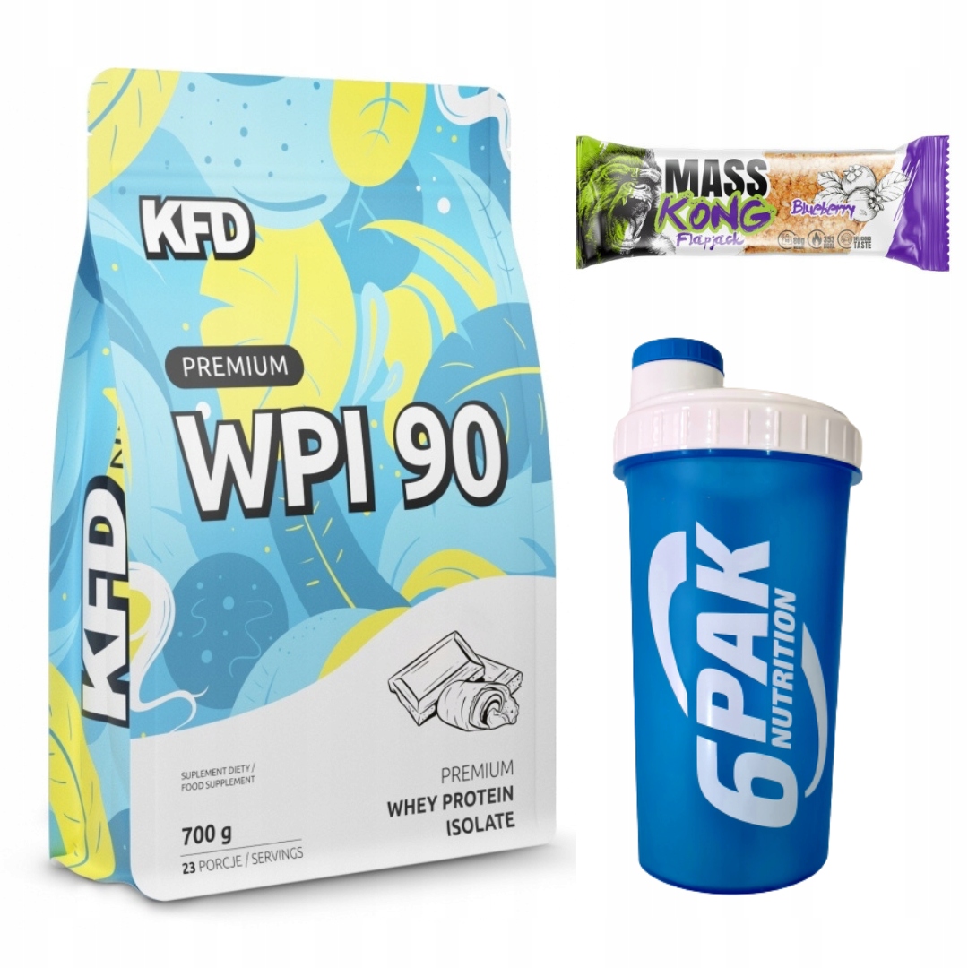 ZESTAW KFD białko izolat WPI 700 g + shaker 700 + GRATIS - KFD ...