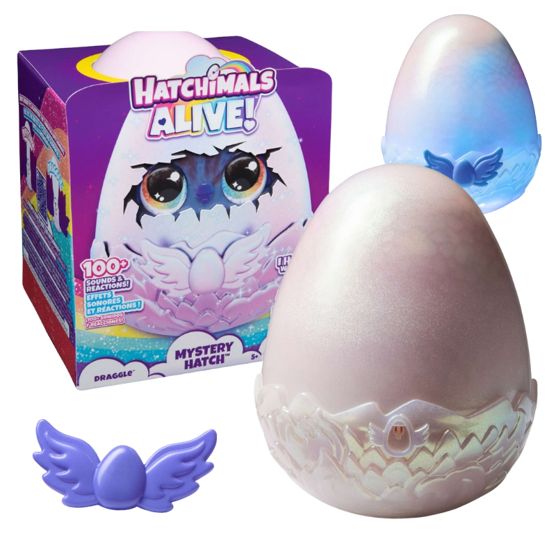 HATCHIMALS ALIVE! KOUZELNÉ VAJÍČKO ALIVESH DRAGGLE SAMOVYKLÍŽENÉ 5+ za ...