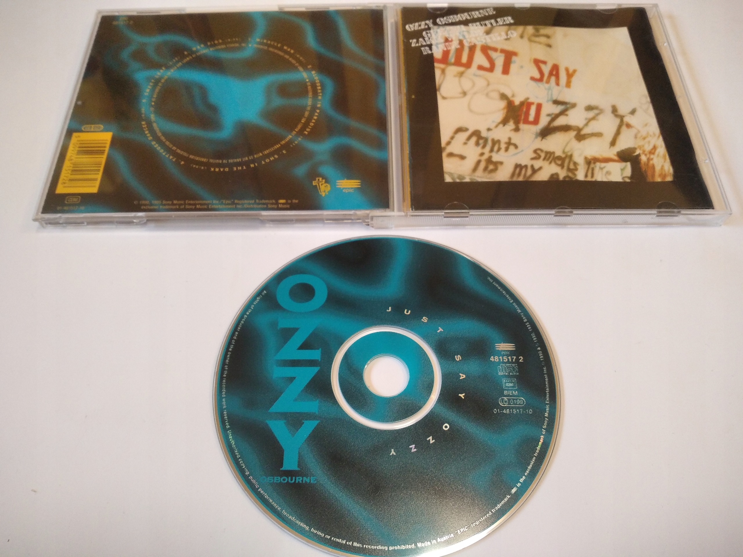 Ozzy Osbourne – Just Say Ozzy - CD 1995 (1990) BLACK SABBATH IDEALNA ...