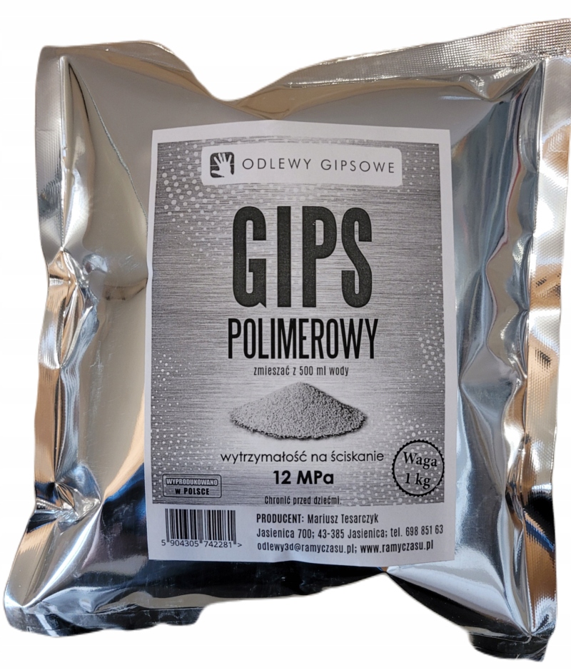 GIPS ODLEWNICZY POLIMEROWY MODELOWY 12MPa (5904305742281) • Cena ...