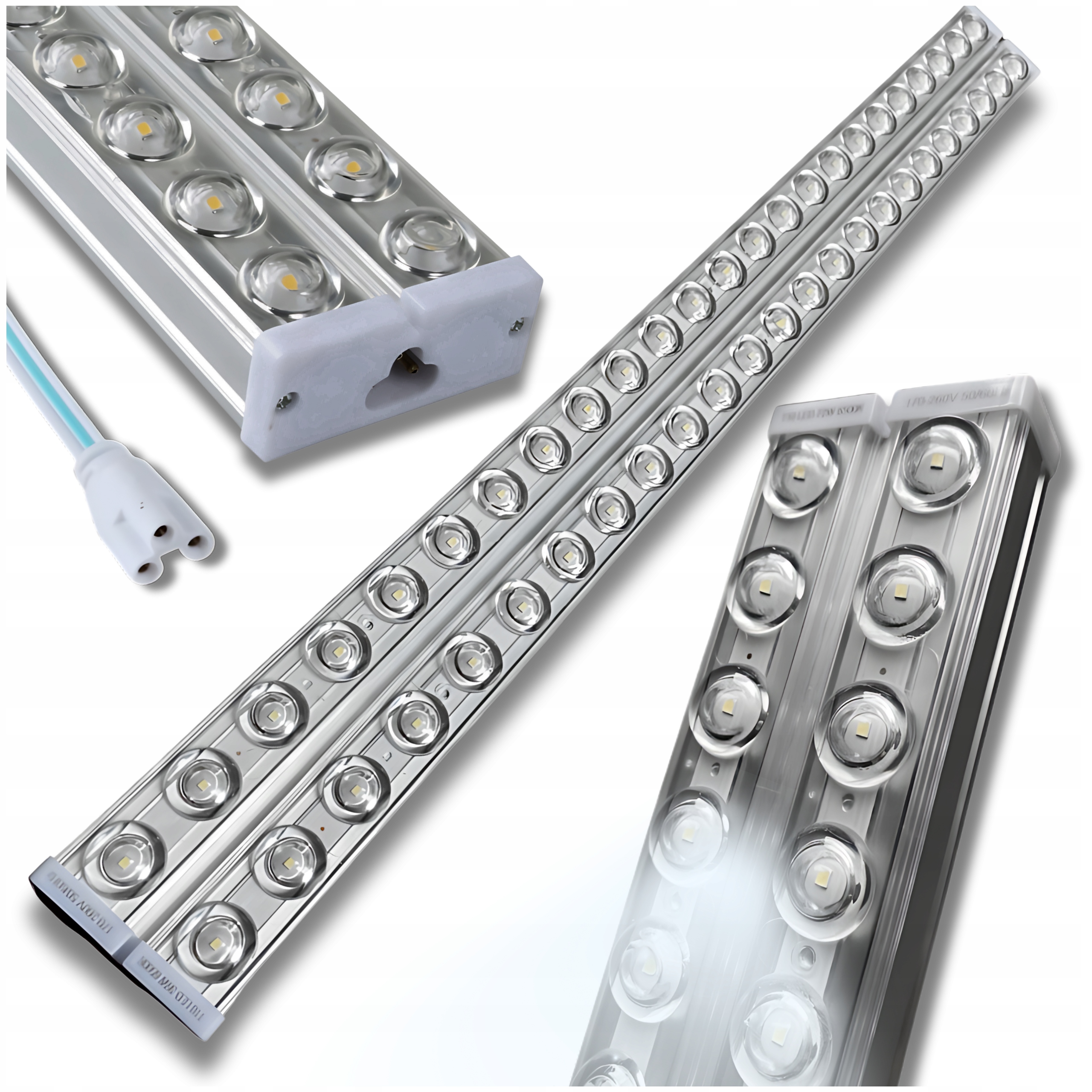 Oprawa oświetleniowa sufitowa natynkowa RGR 72 W 120 cm srebrna ...